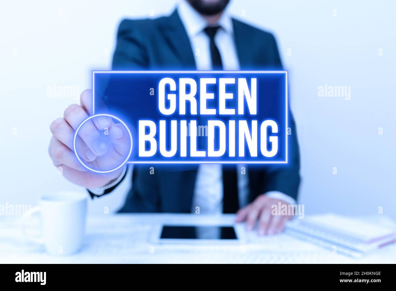 Text showing inspiration Green Building. Business showcase A structure ...
