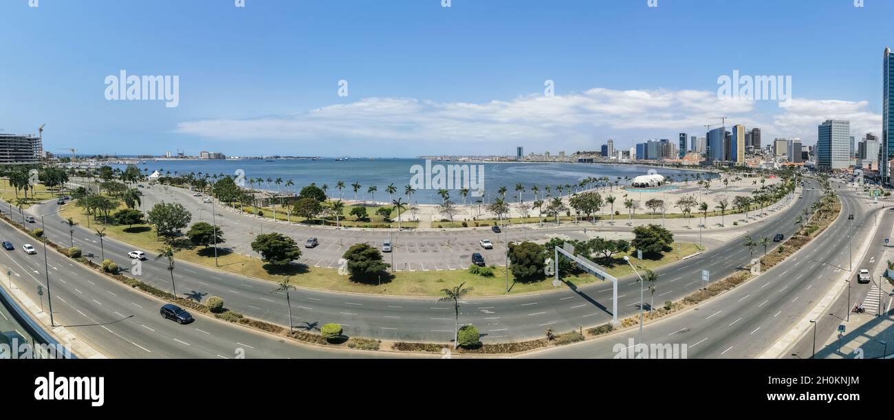 Luanda Angola - 10 13 2021: Amazing panoramic aerial view of downtown ...