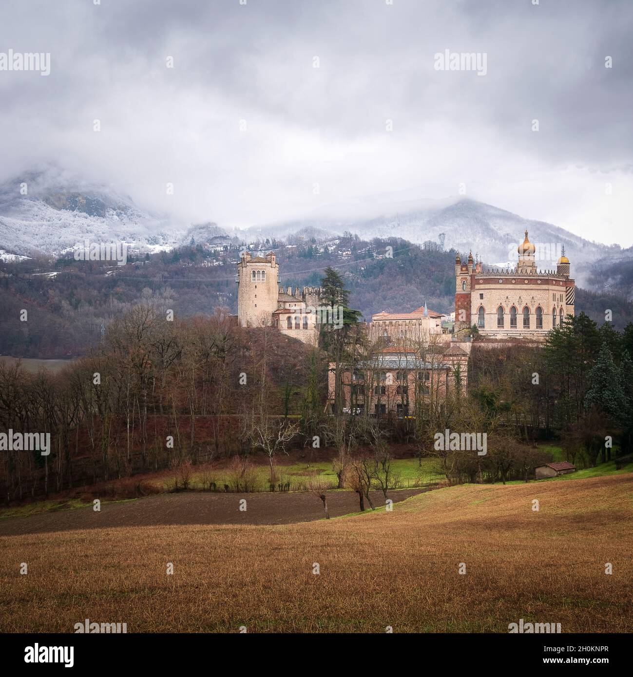 This is a picture of a great castle in Italy called Rocchetta Mattei ...
