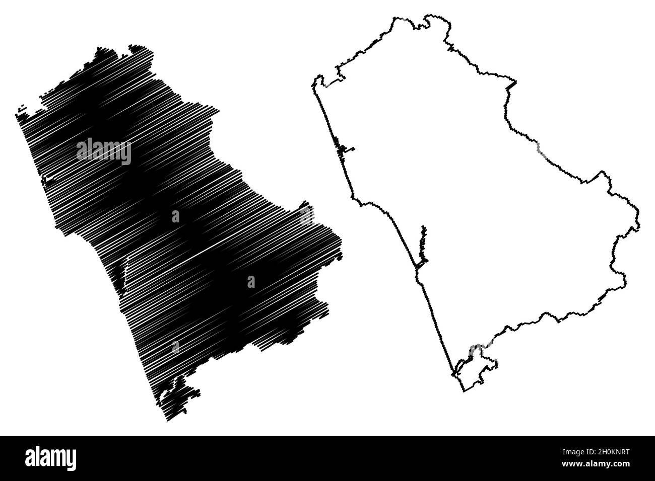 Calicut map Stock Vector Images - Alamy