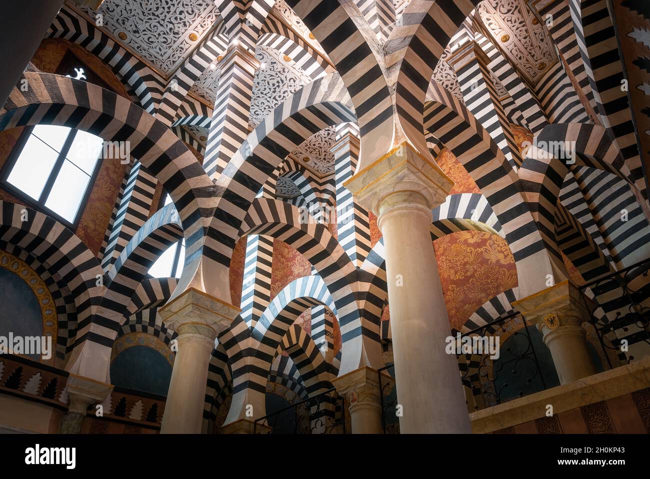 This is a picture of a great castle in Italy called Rocchetta Mattei ...