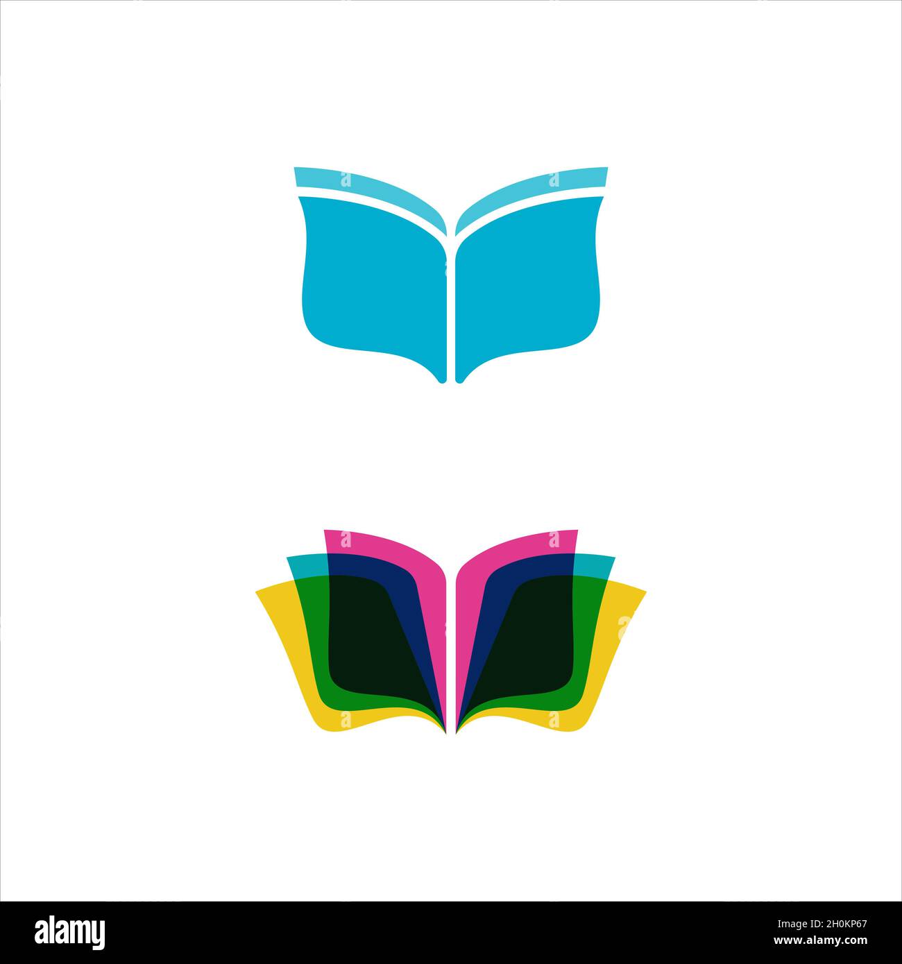 Book Vector icon design illustration Template Stock Photo - Alamy