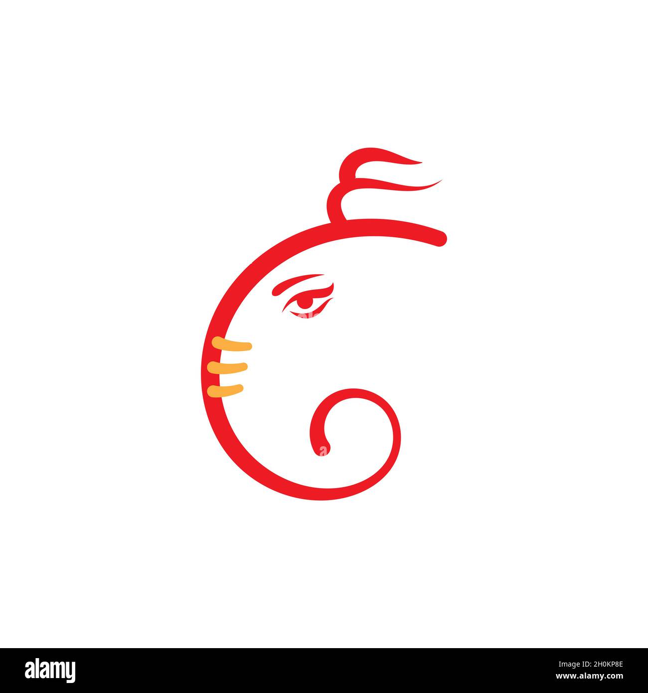 Ganesha Vector icon design illustration Template Stock Photo - Alamy