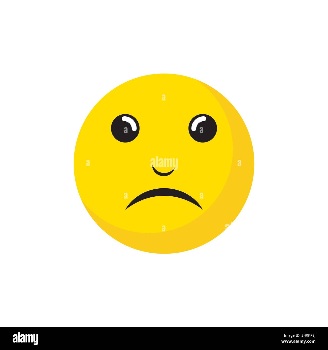 Sad Emotion Vector icon design illustration Template Stock Photo - Alamy