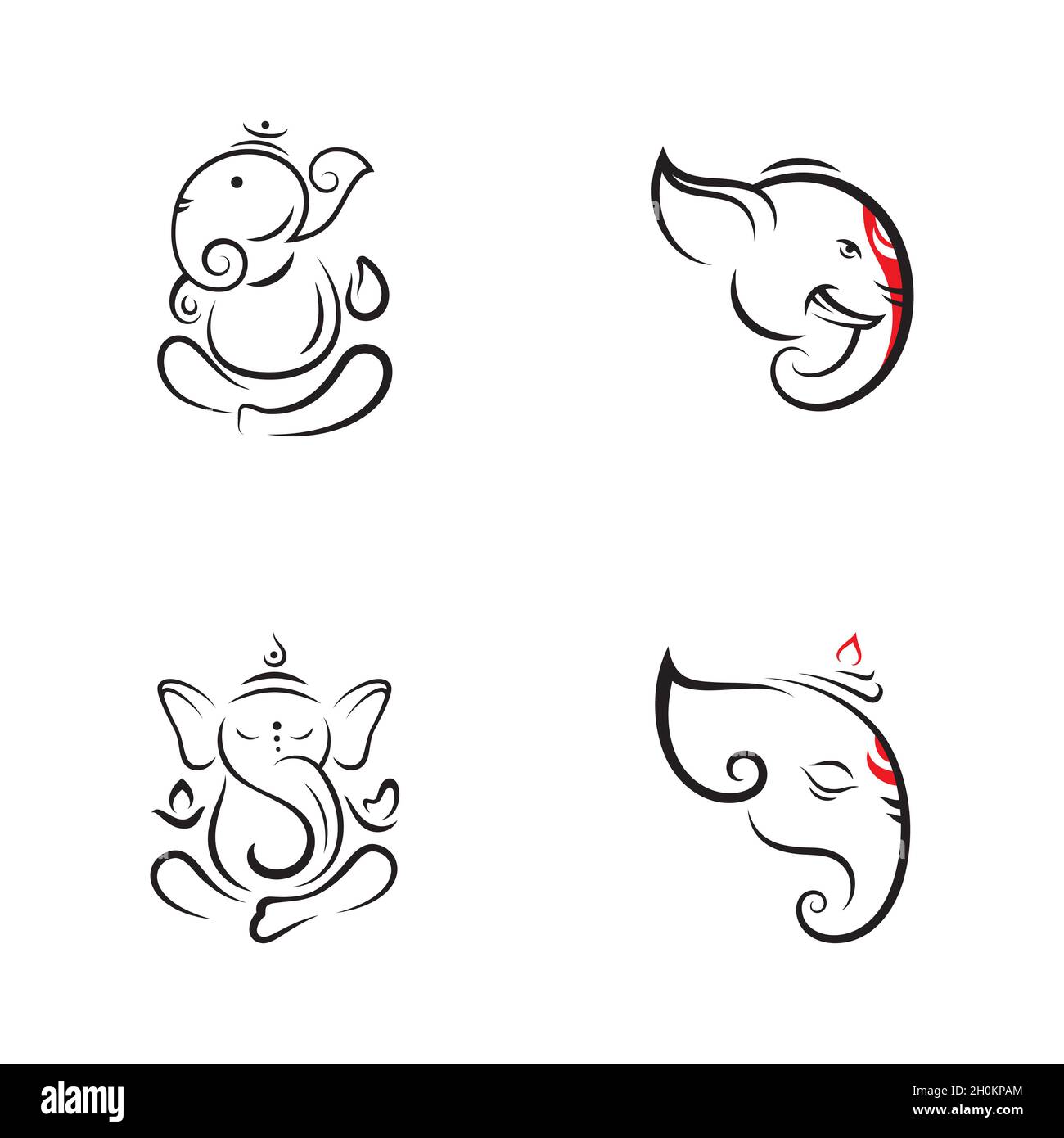 Indian god om ganesha design hi-res stock photography and images - Alamy