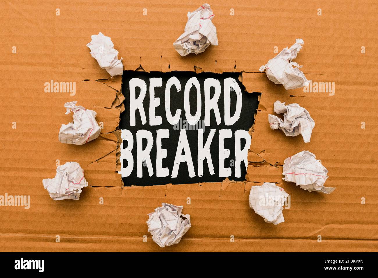 Inspiration showing sign Record Breaker, Word for someone or something ...