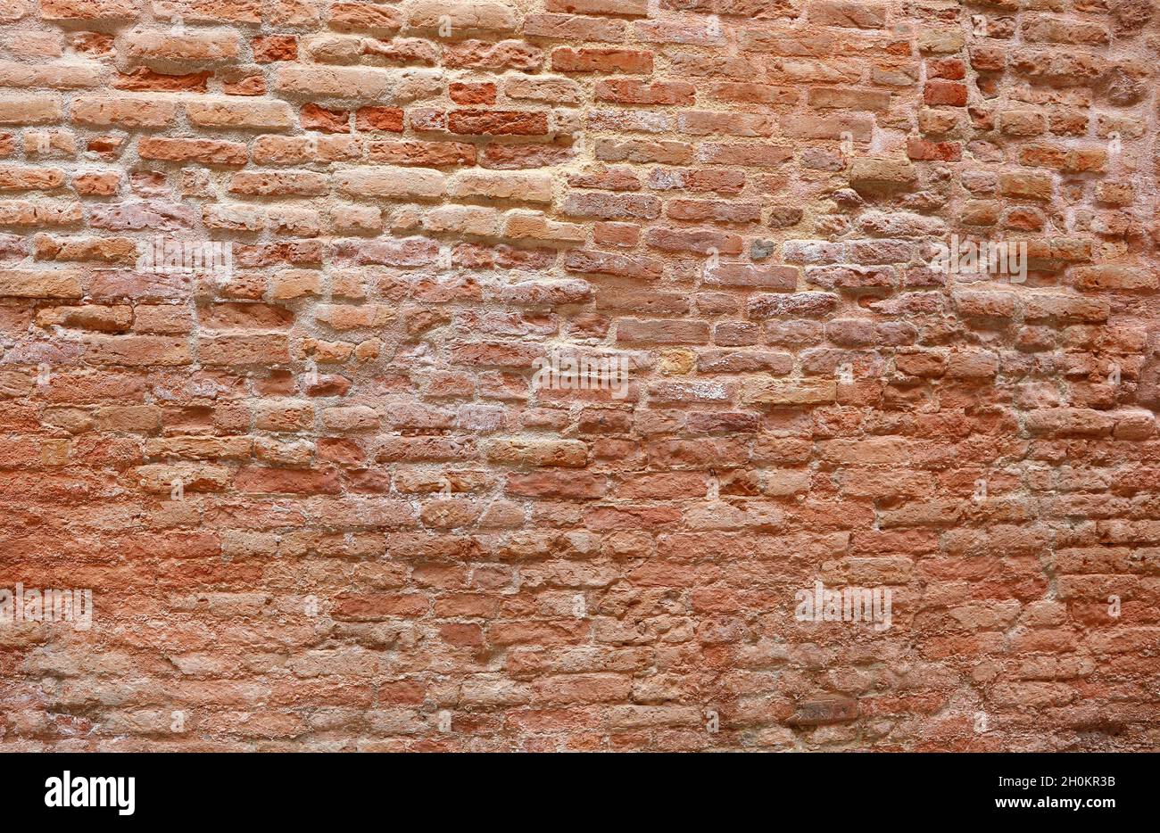 wide wall made With many bricks for protection and can be used as a ...