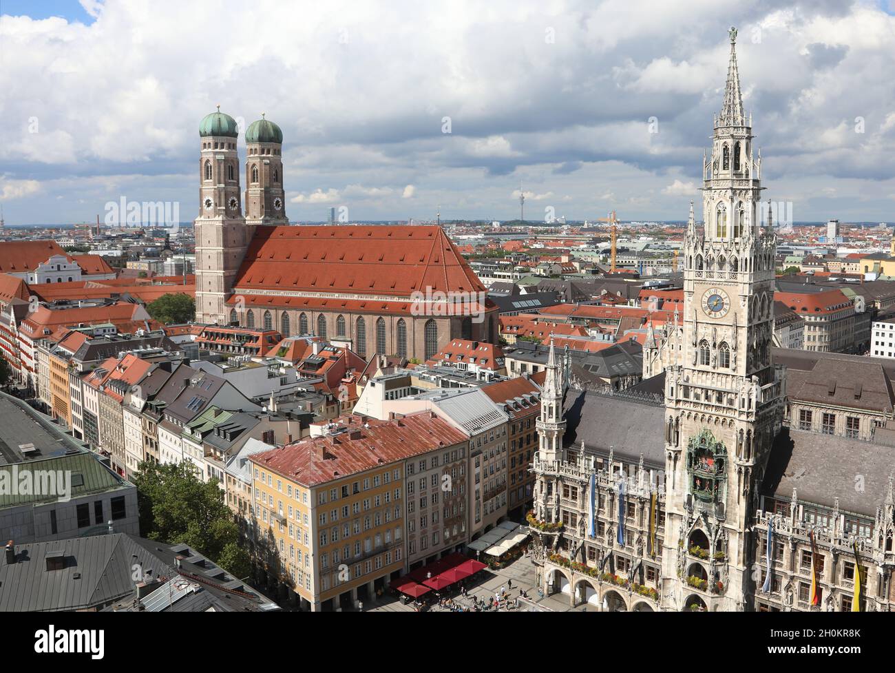 Panorama of Munich City in Germany from above Stock Photo - Alamy