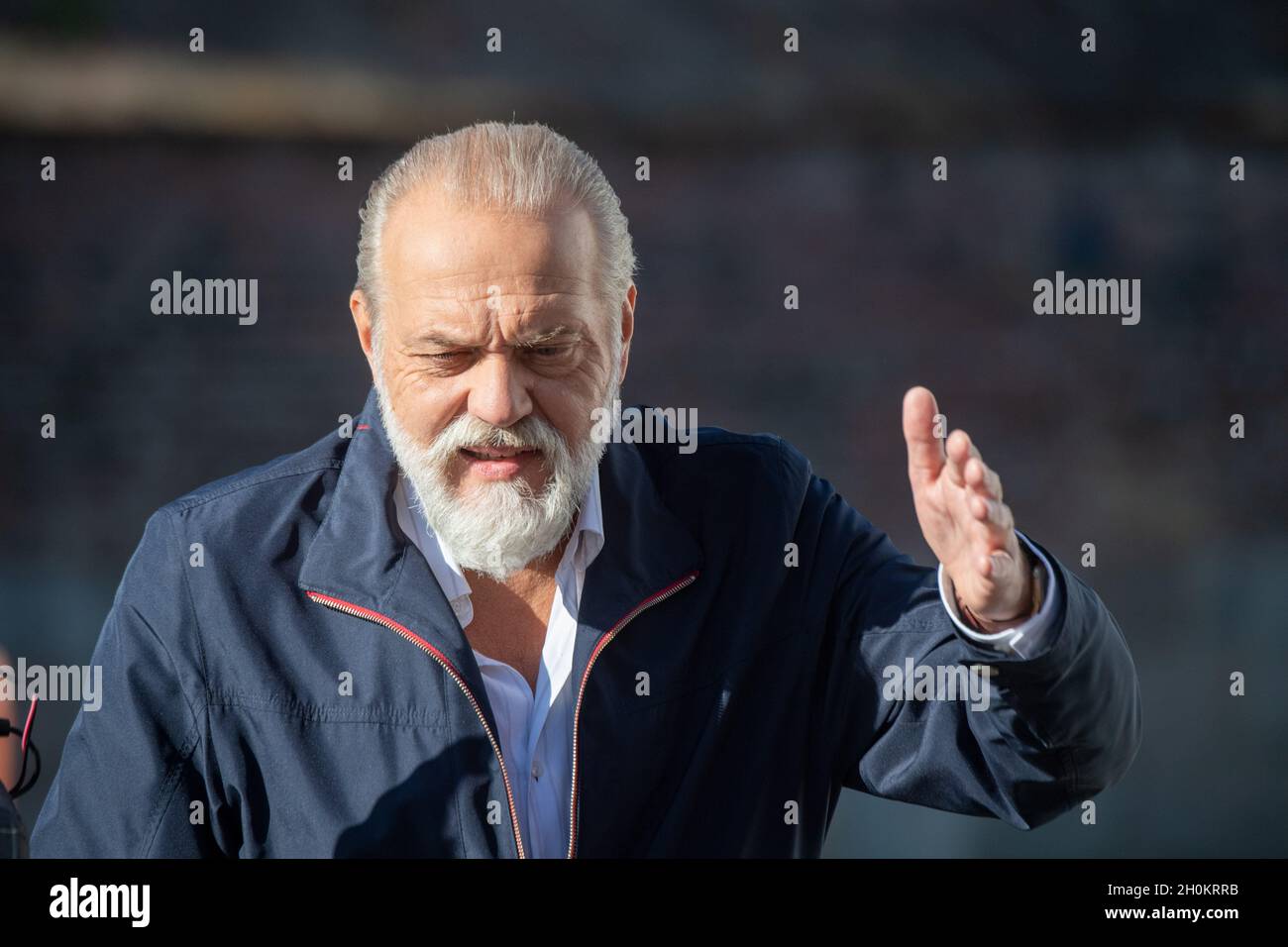Stralsund, Germany. 13th Oct, 2021. Actor Jan-Gregor Kremp as Inspector ...