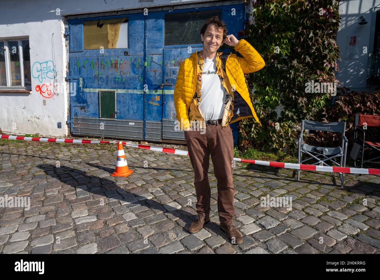 Stralsund, Germany. 13th Oct, 2021. Actor Ben Bela Böhm is on the verge ...