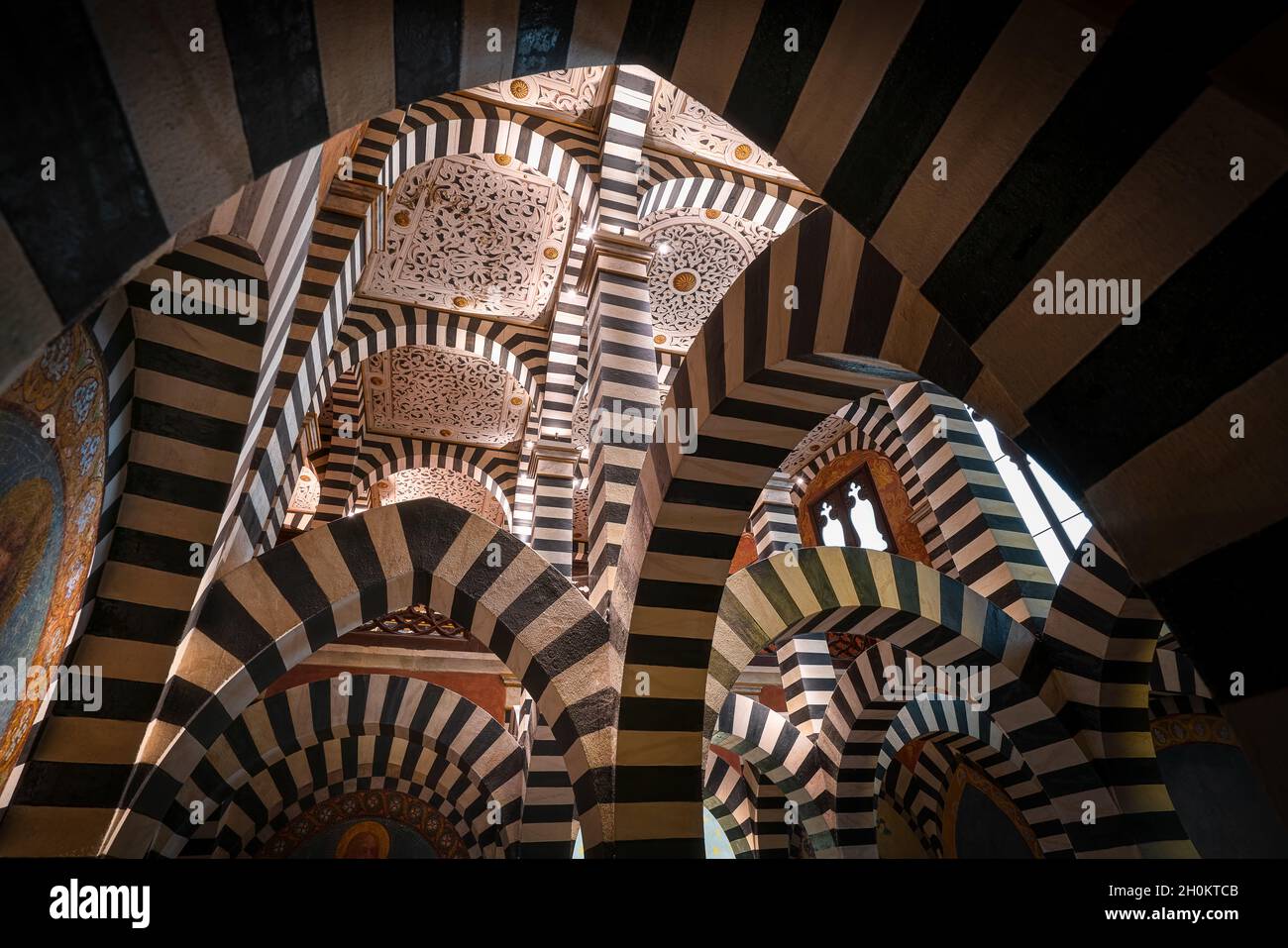 This is a picture of a great castle in Italy called Rocchetta Mattei ...