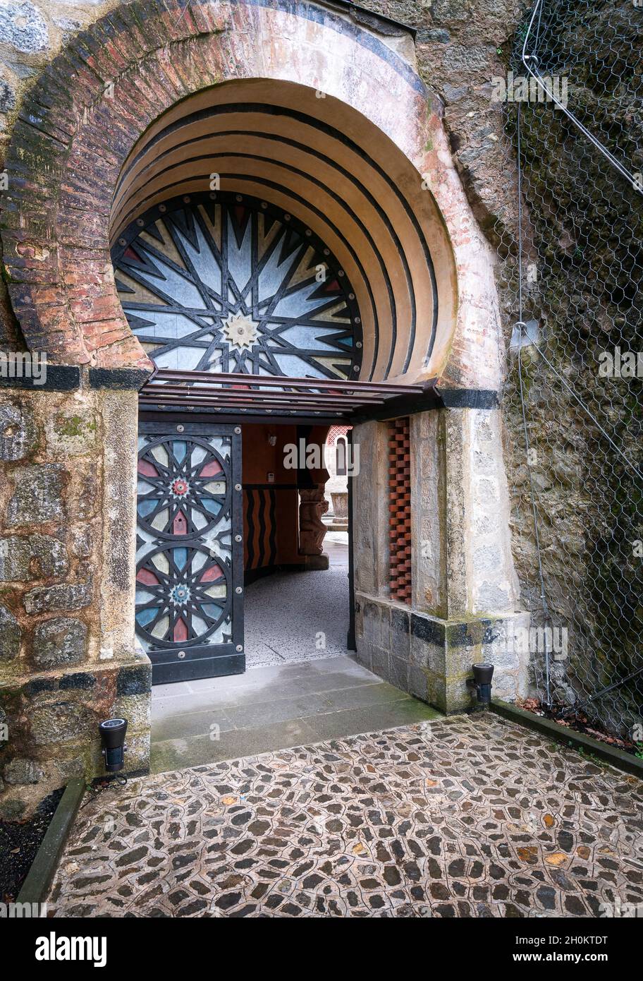 This is a picture of a great castle in Italy called Rocchetta Mattei ...