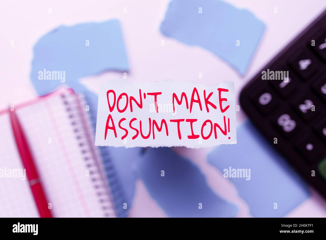 Conceptual caption Don T Make Assumption. Concept meaning something ...