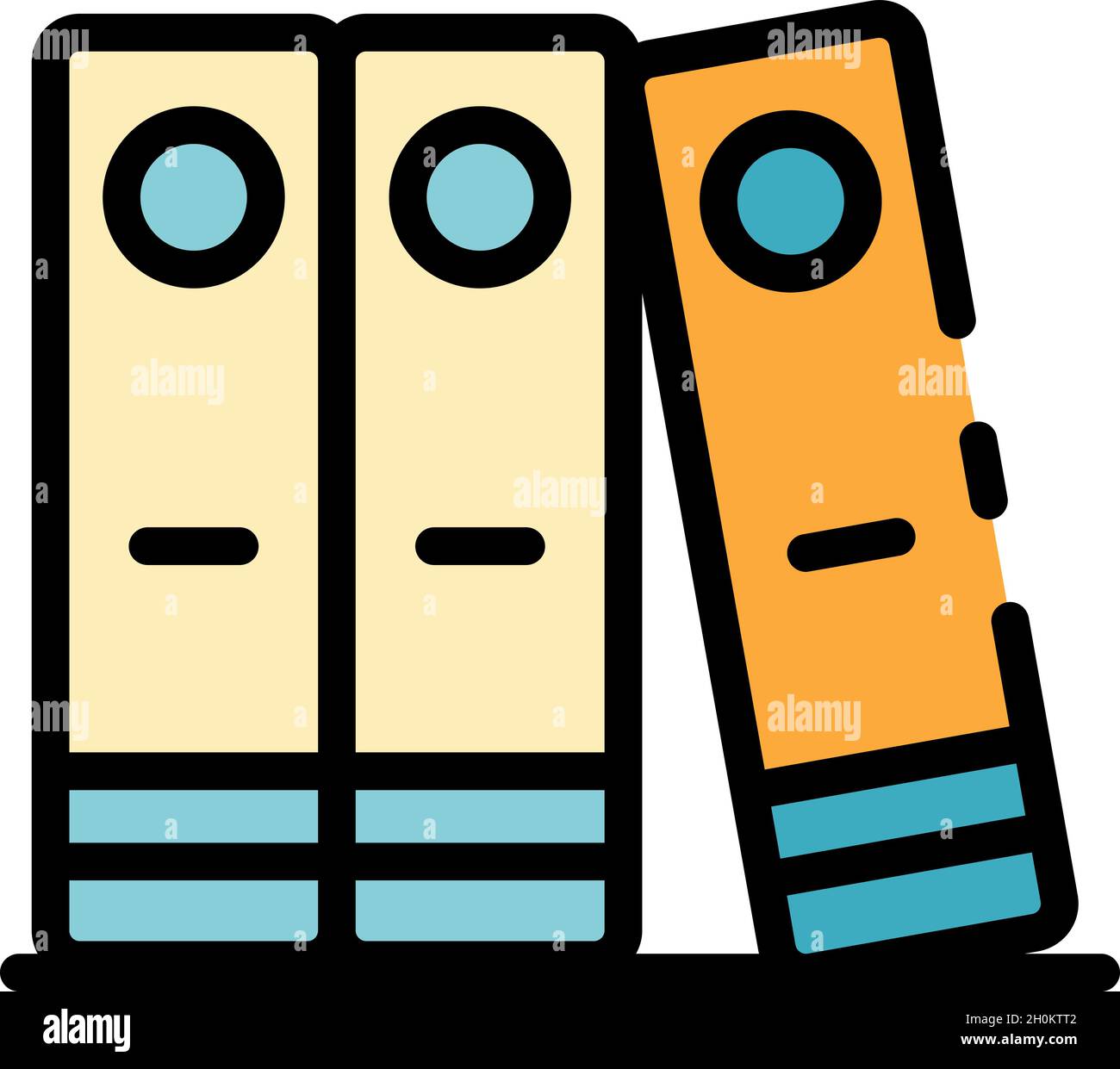 Personal files in folders icon. Outline personal files in folders ...