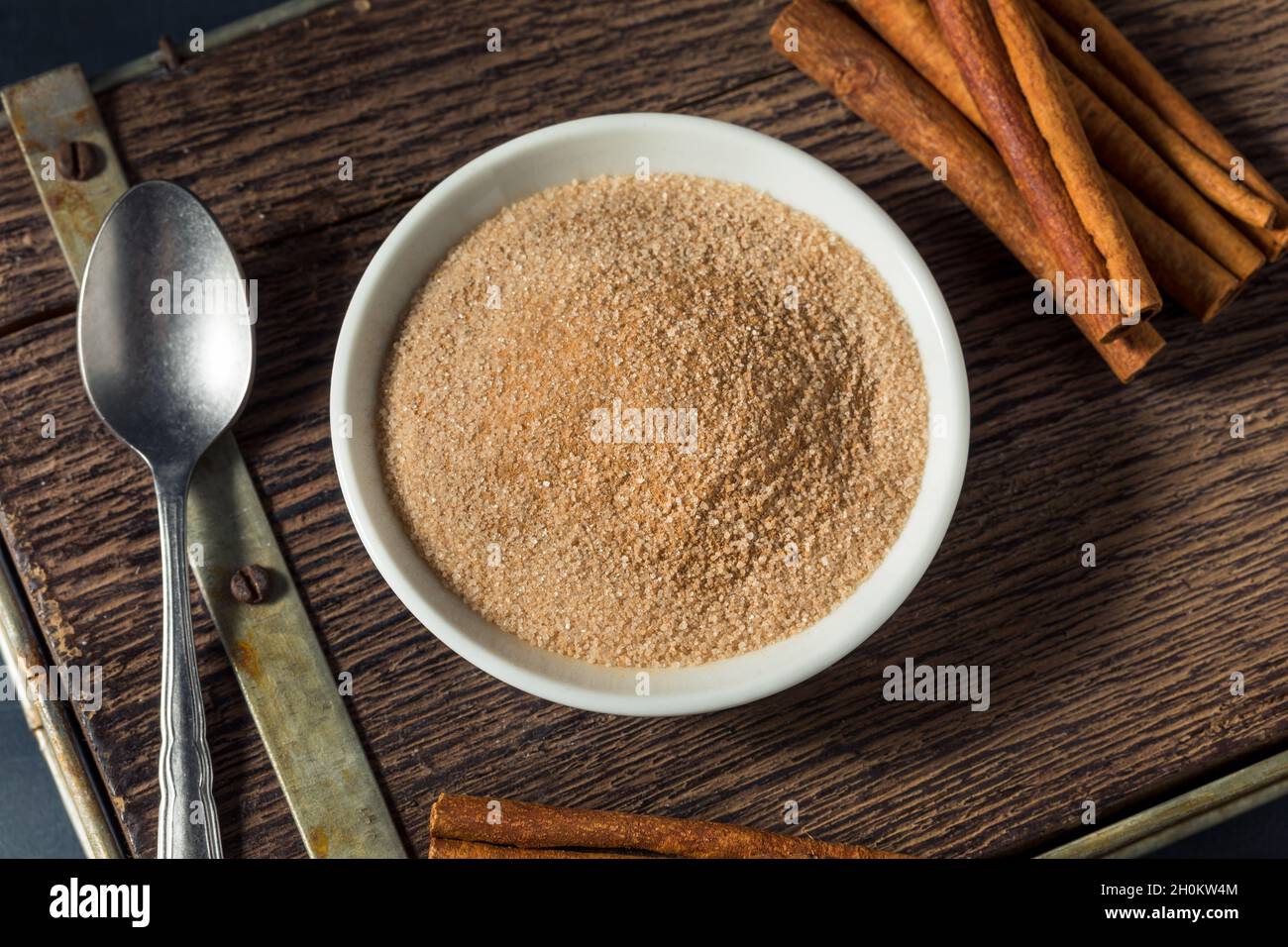 Sweet Sugary Cinnamon Sugar in a Bowl Stock Photo - Alamy
