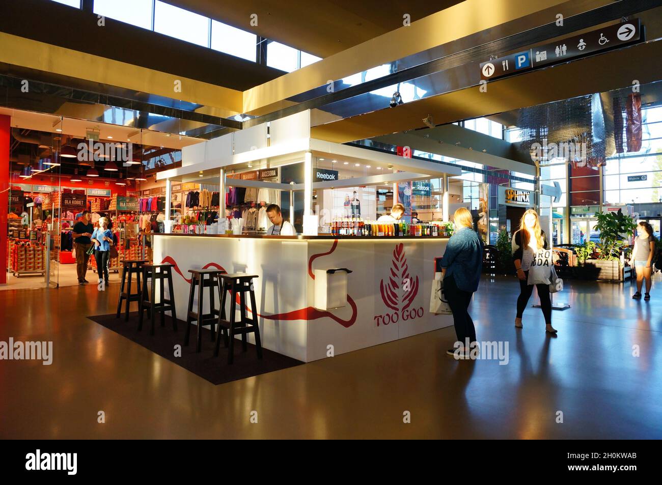LUBON, POLAND - Sep 06, 2013: The interior of the Factory Outlet ...