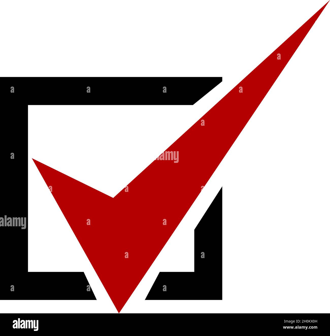 Check mark with box vector icons Stock Vector Image & Art - Alamy