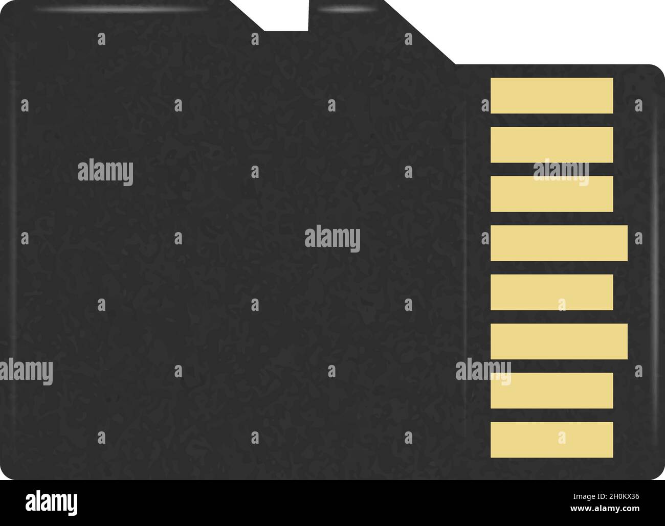 MicroSD memory card illustration, isolated on white Stock Vector Image ...