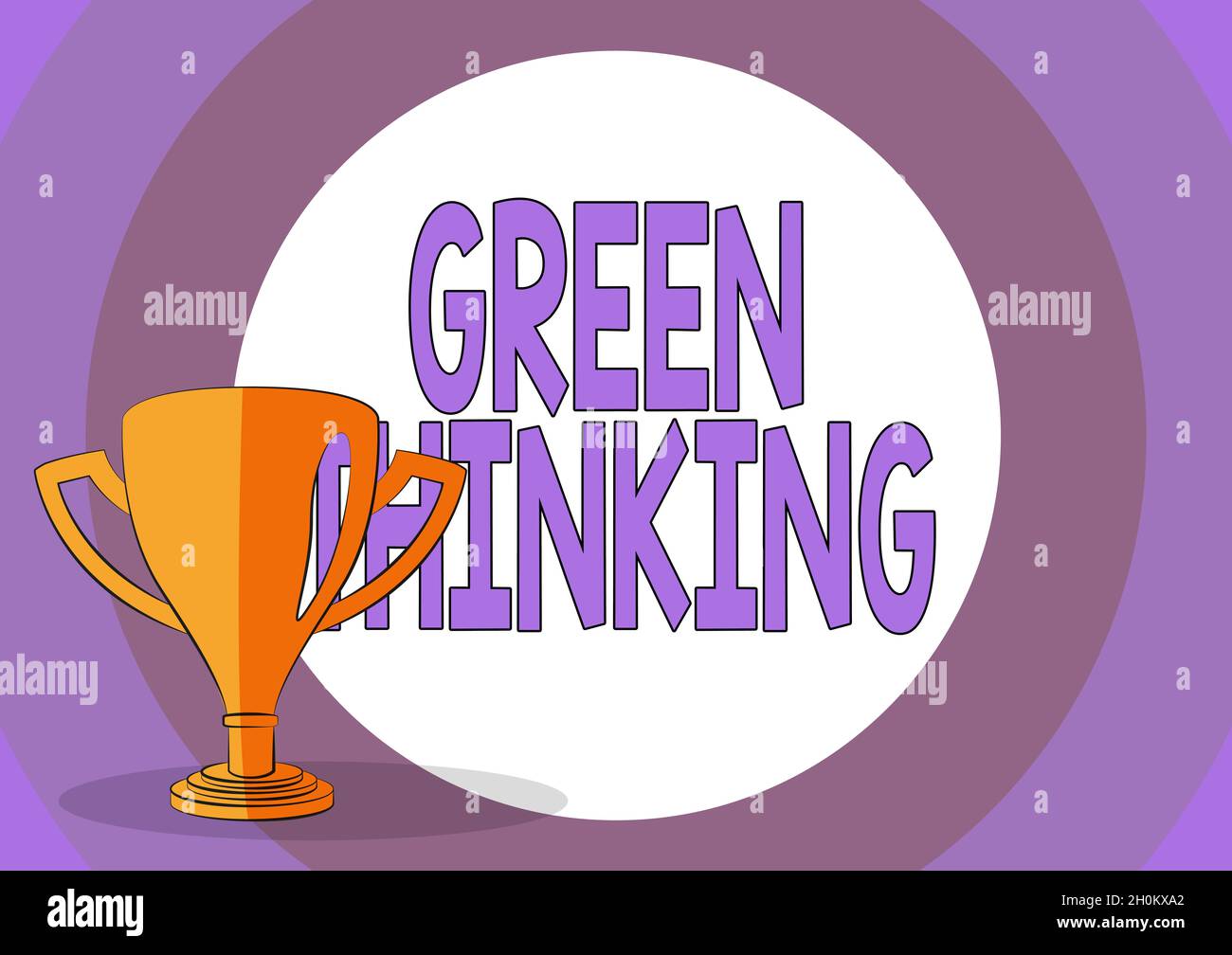 Text showing inspiration Green Thinking. Conceptual photo Taking ction ...