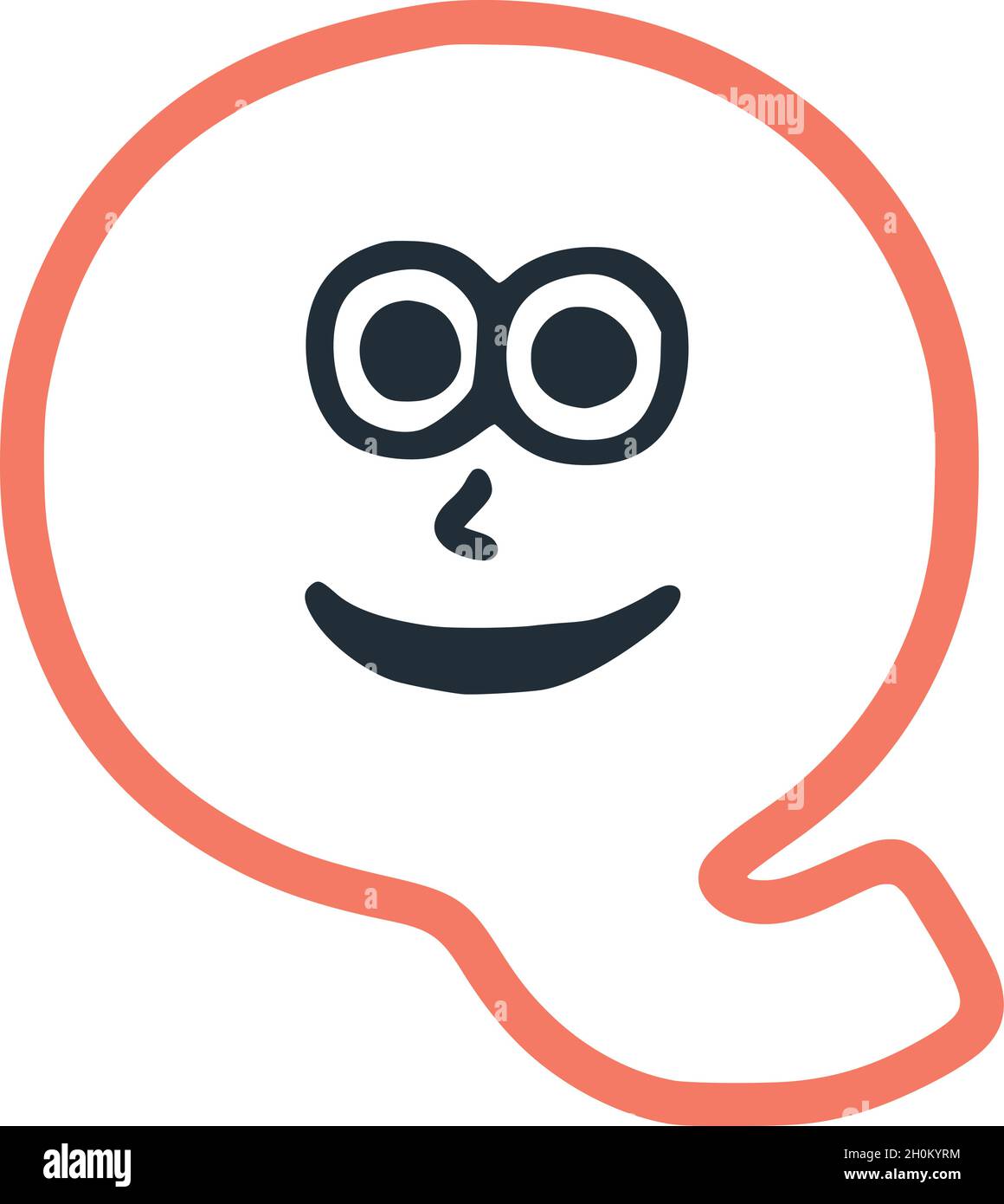 Letter q happy eccentric smiling character, smiley face vector clip art ...