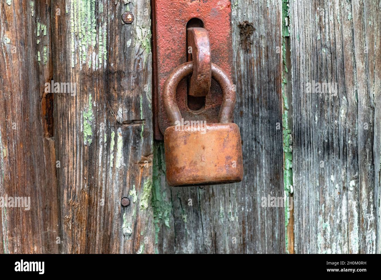 detail of old lock with latch Stock Photo - Alamy