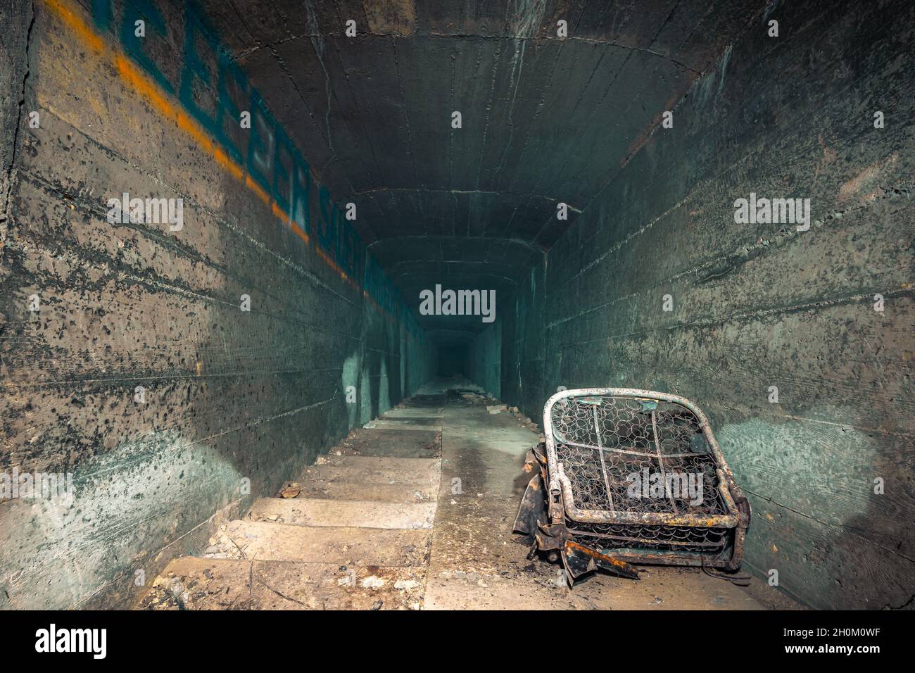 Old blown up remains of some Siegfried Line bunkers along the border ...