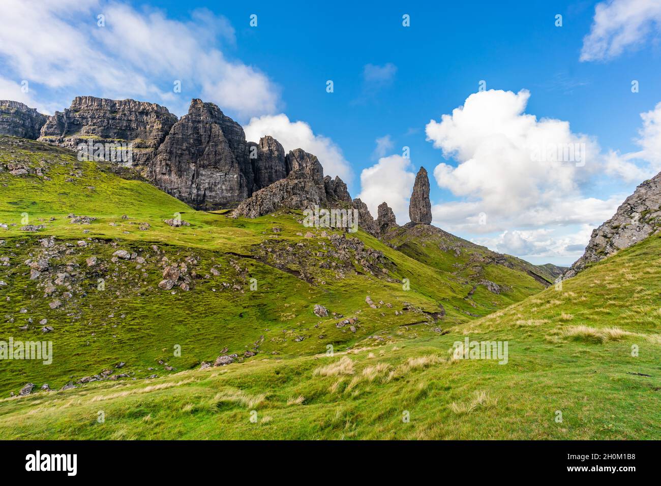 The Old Man of Storr rock formation, Isle of Skye, Scotland Stock Photo ...