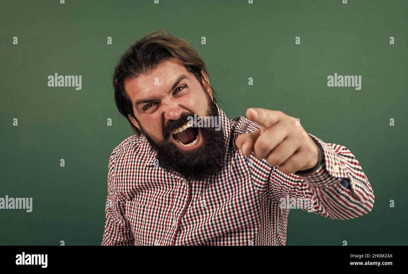 Angry man shouting emotionally hi-res stock photography and images - Alamy