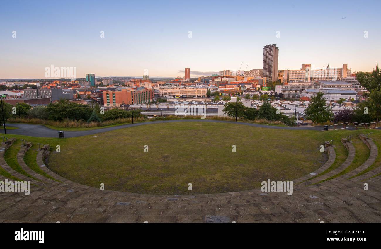 Sheffield Skyline and Amphitheatre Stock Photo - Alamy