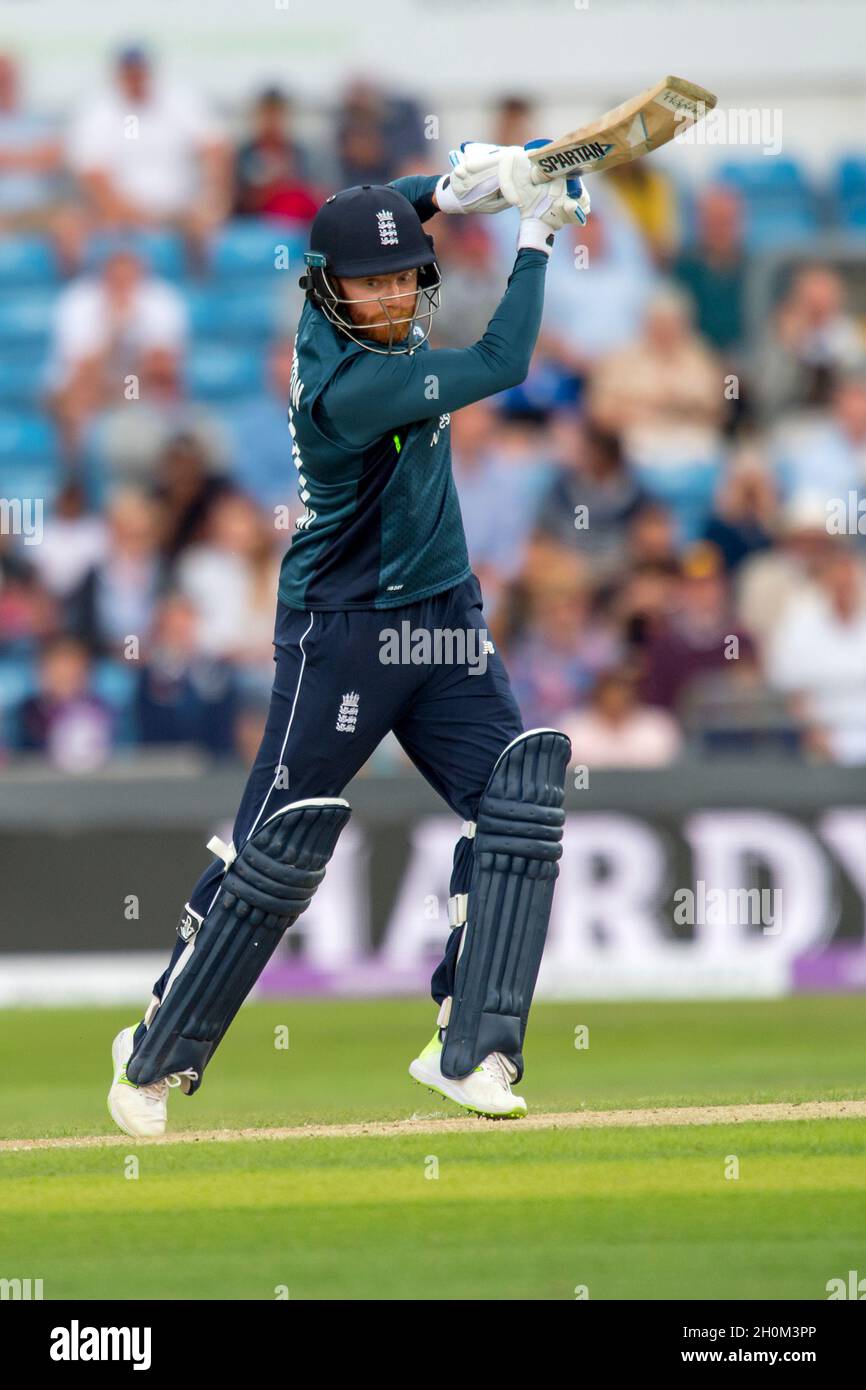 England’s Jonny Bairstow bats during the third Royal London One Day ...