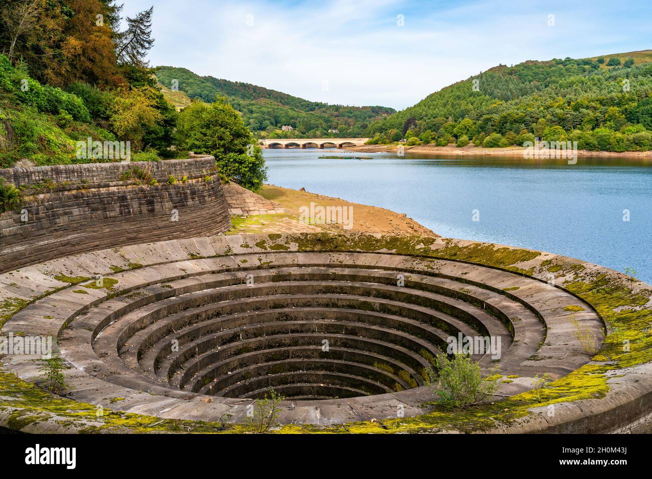 Plughole on Ladybower Reservoir in the Upper Derwent Valley in ...
