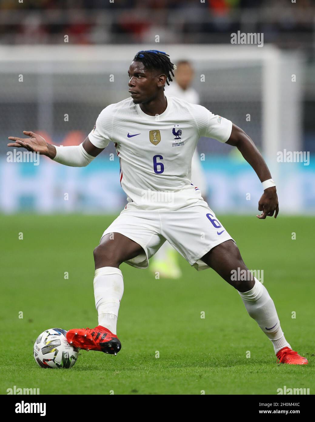 Milan, Italy, 10th October 2021. Paul Pogba of France during the UEFA ...