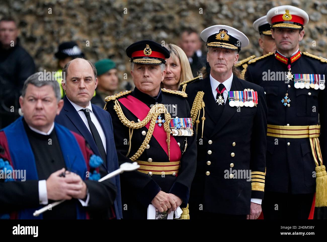Secretary of State for Defence Ben Wallace (2nd left), General Sir Nick ...