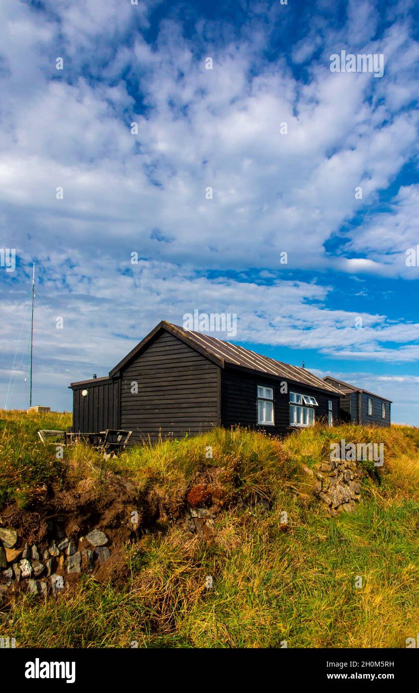 Lizard Wireless Station at Bass Point in south Cornwall England UK set ...
