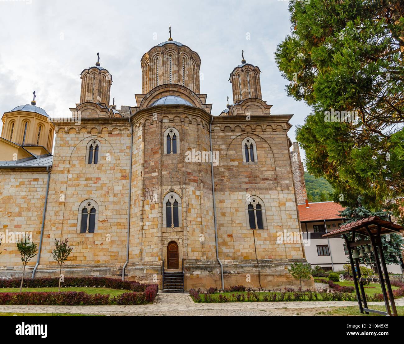 Majestic Manasija Monastery also known as Resava in Despotovac, Serbia ...