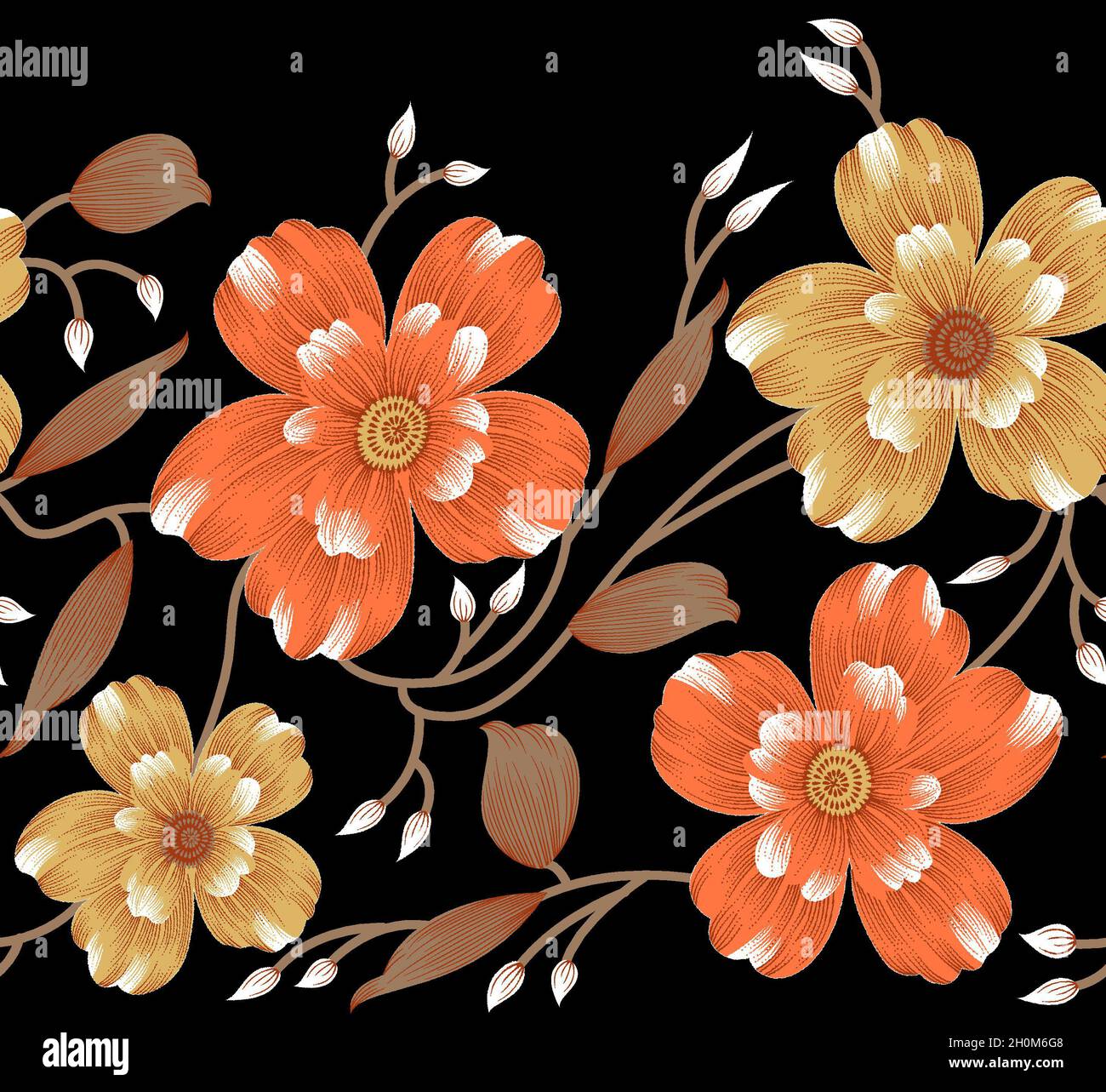 Illustration of beautiful aster flowers - natural background or ...