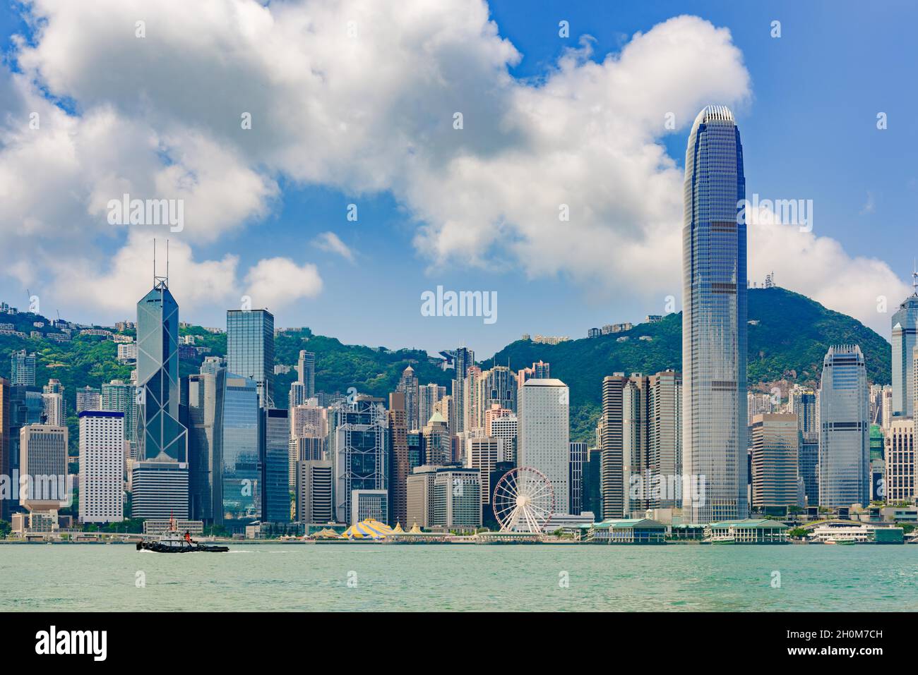 Hong Kong, Chia skyline with modern buildings and skyscrapers Stock ...