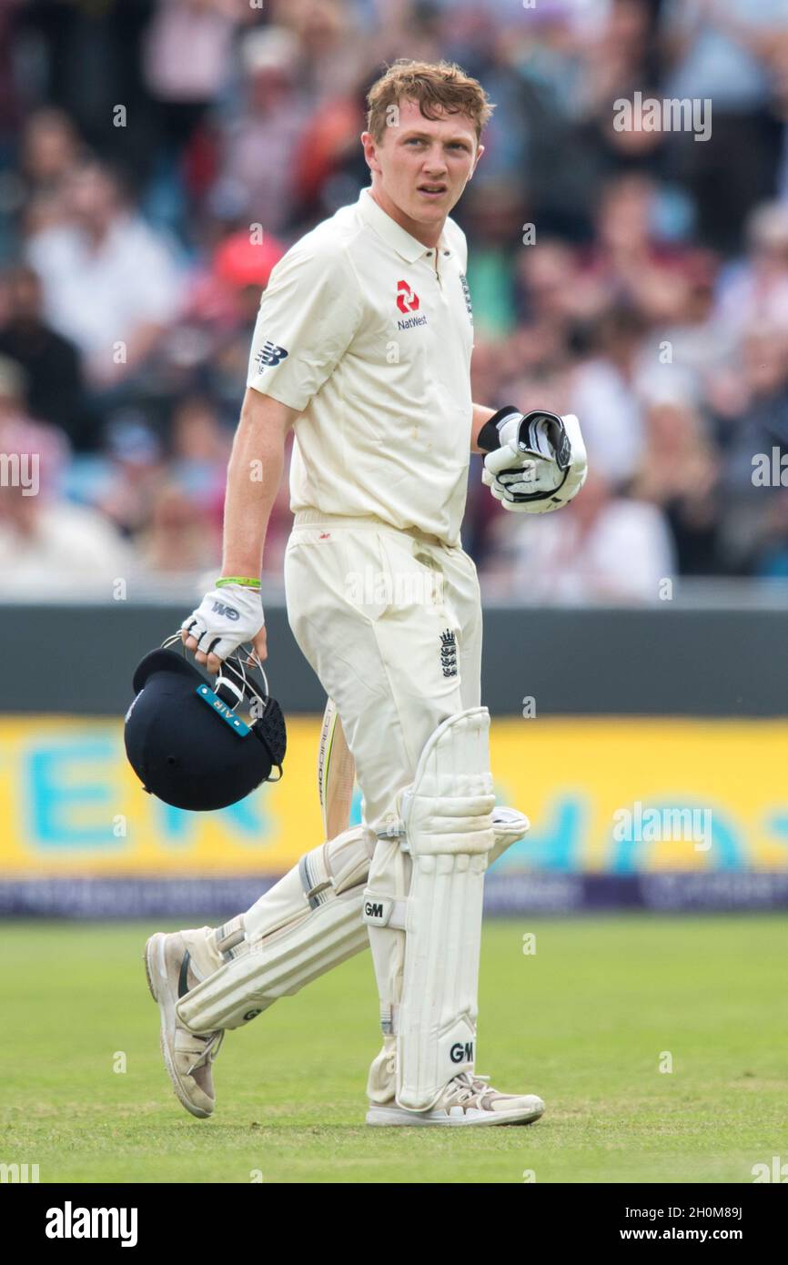 England’s Dominic Bess reacts after being caught behind by Pakistan’s ...