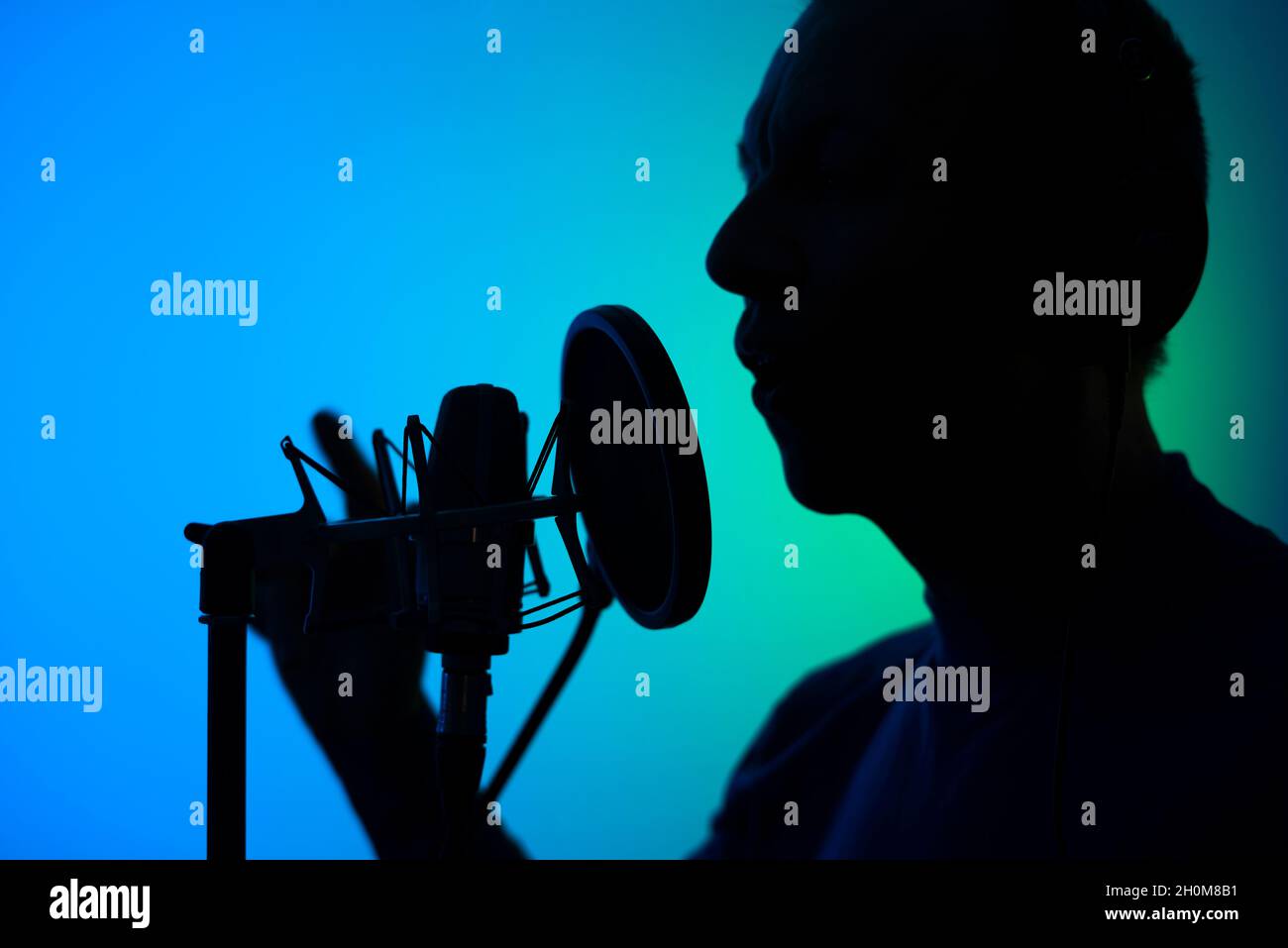 Vocal booth in recording studio hi-res stock photography and images - Alamy