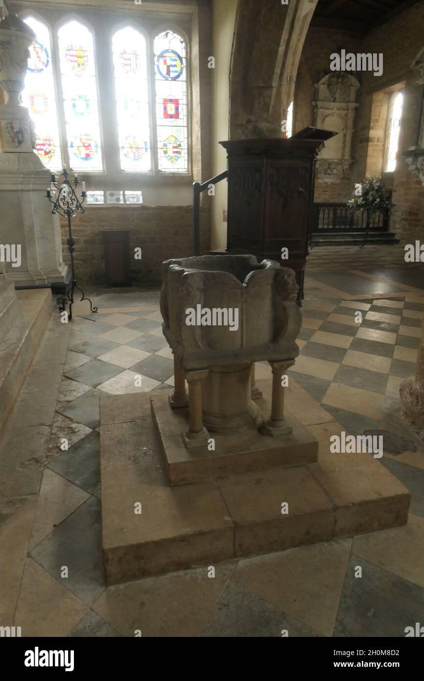 S Marys Fawsley Church Northamptonshire UK Stock Photo - Alamy