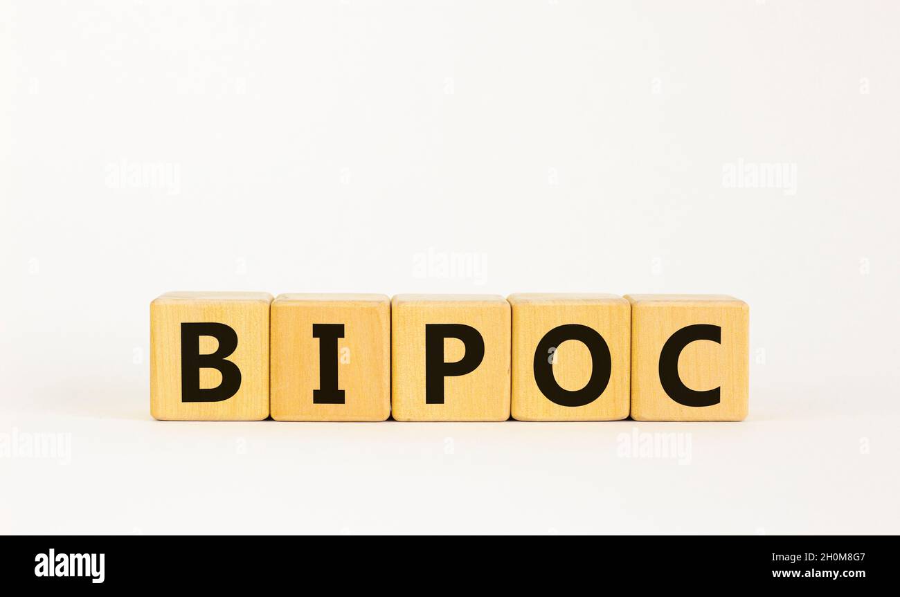 BIPOC symbol. Abbreviation BIPOC, black, indigenous and people of color ...