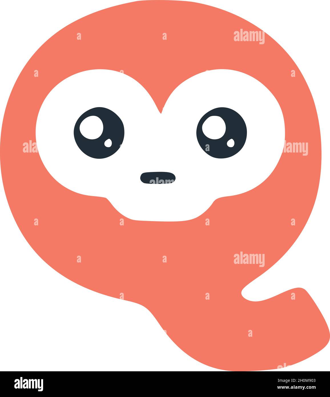 Letter q cute kawaii character, funny smiley clip art isolated on white ...