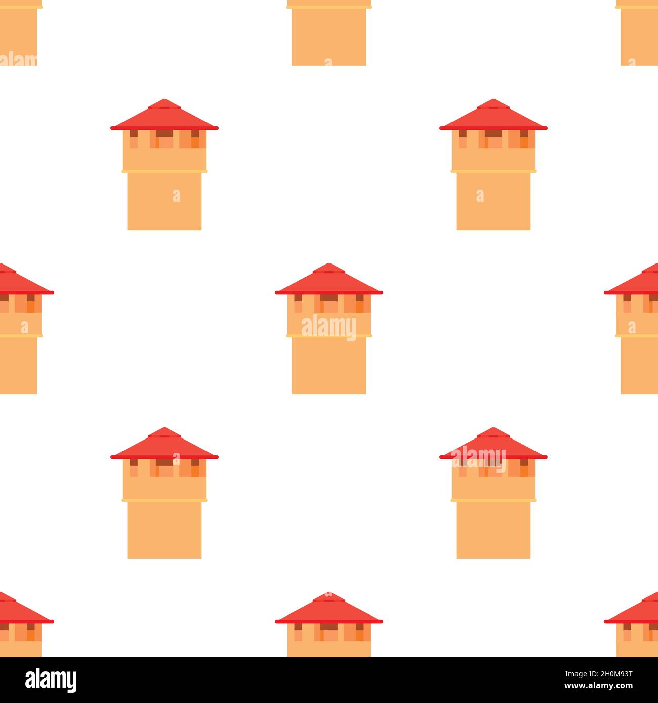 Ancient fort tower pattern seamless background texture repeat wallpaper ...