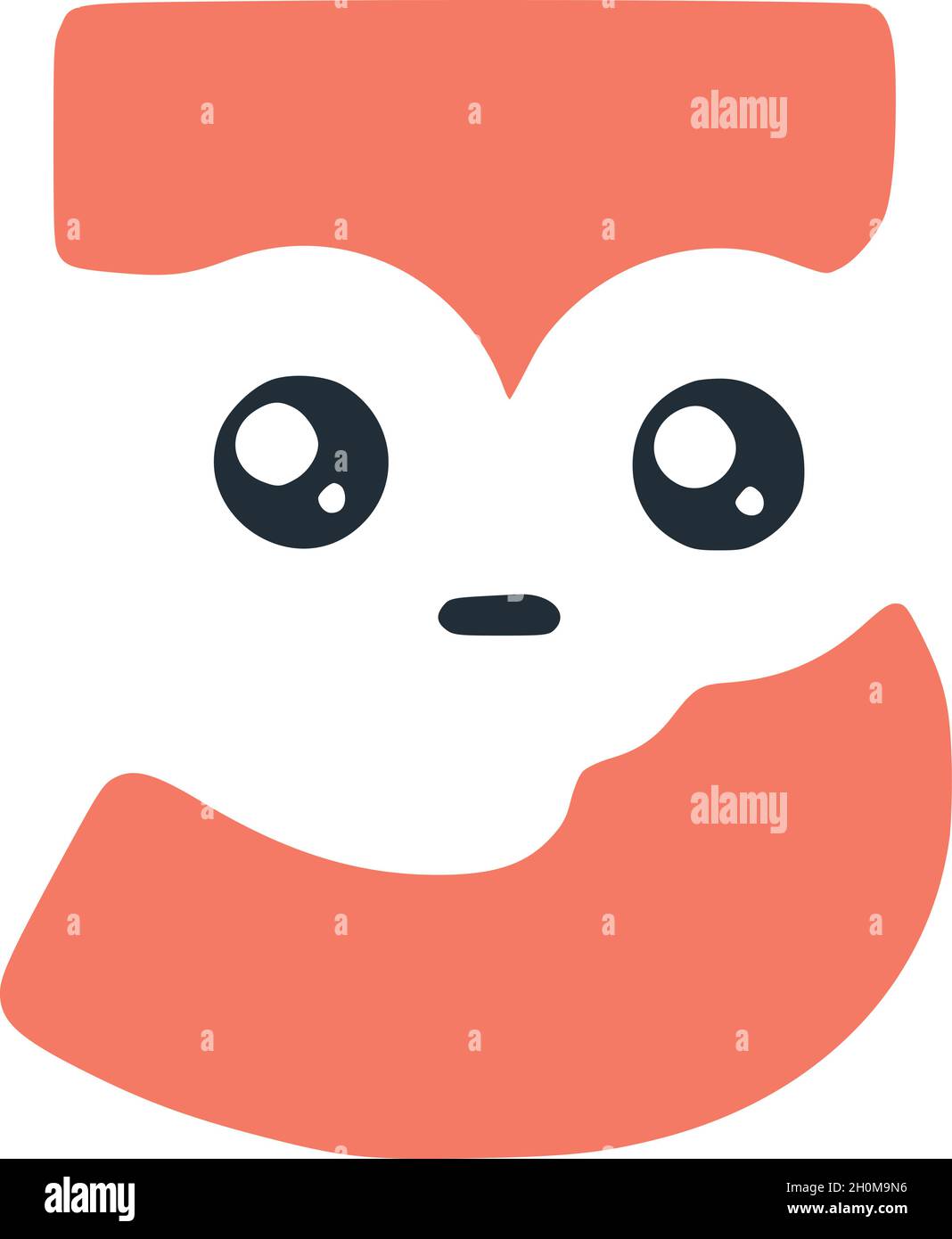 Number 3 cute kawaii character, funny smiley clip art isolated on white ...