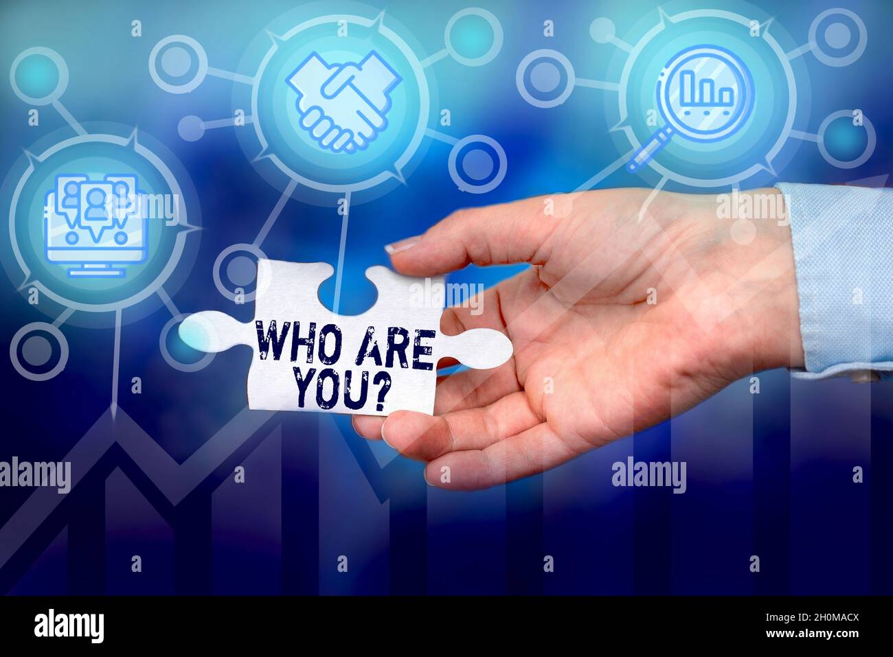 Text showing inspiration Who Are You Question. Business idea asking ...