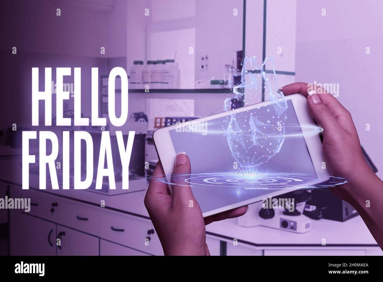 Sign displaying Hello Friday. Word for used to express happiness from ...