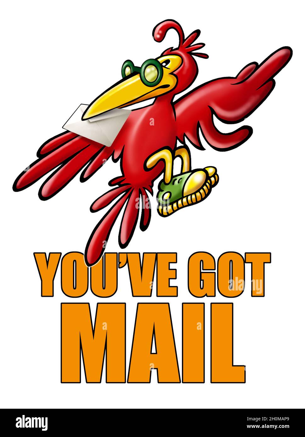 Open mail cartoon hi-res stock photography and images - Alamy