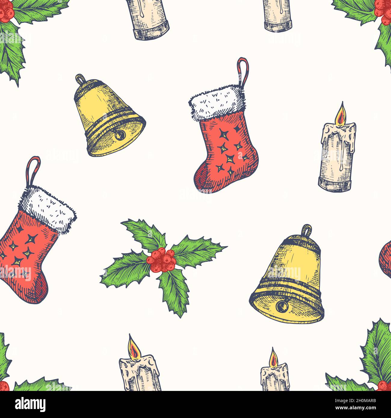 Holiday candle bell Stock Vector Images - Alamy