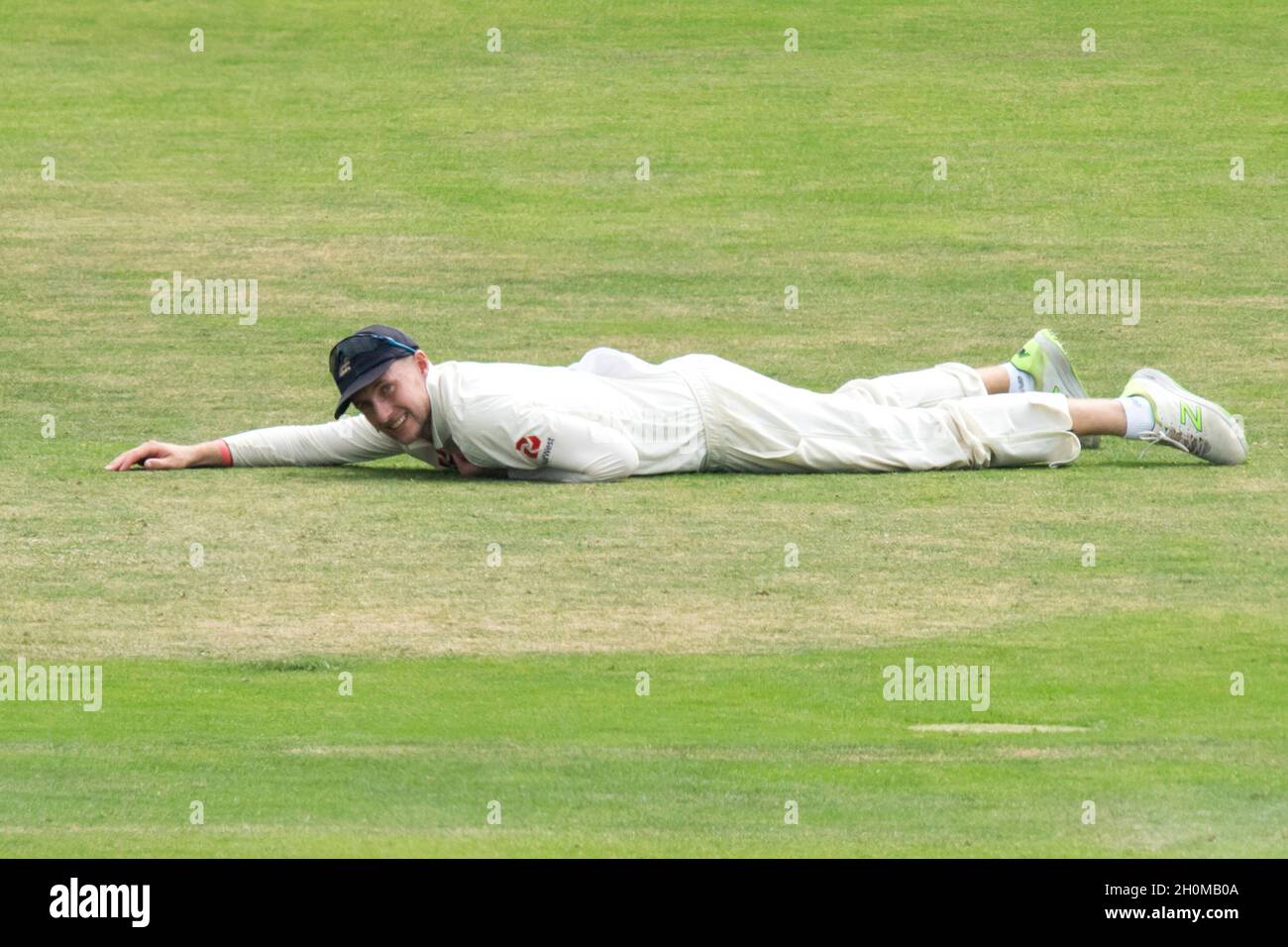 England captain Joe Root reacts after missing a catch from Pakistan’s ...
