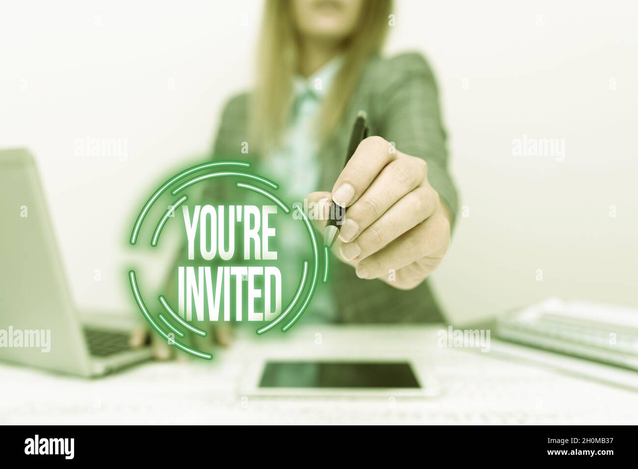 Sign displaying You Re Invited. Business concept make a polite friendly ...